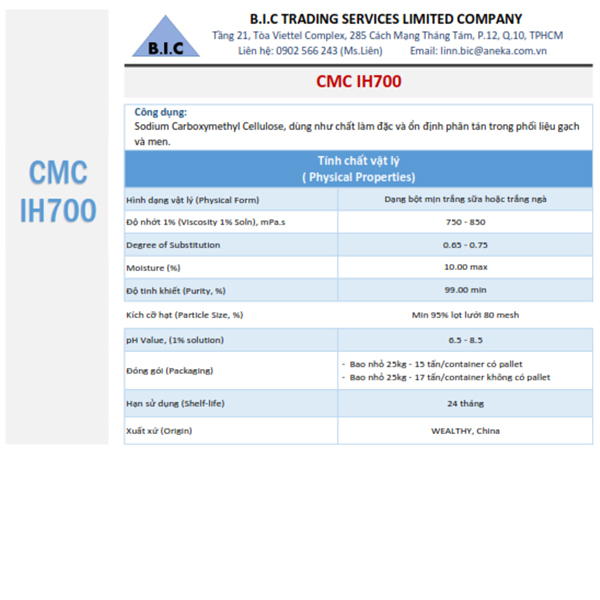 CMC – B.I.C Chemical