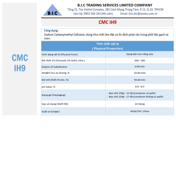 CMC – B.I.C Chemical