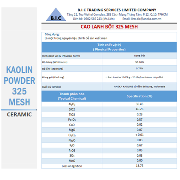 Kaolin – B.I.C Chemical